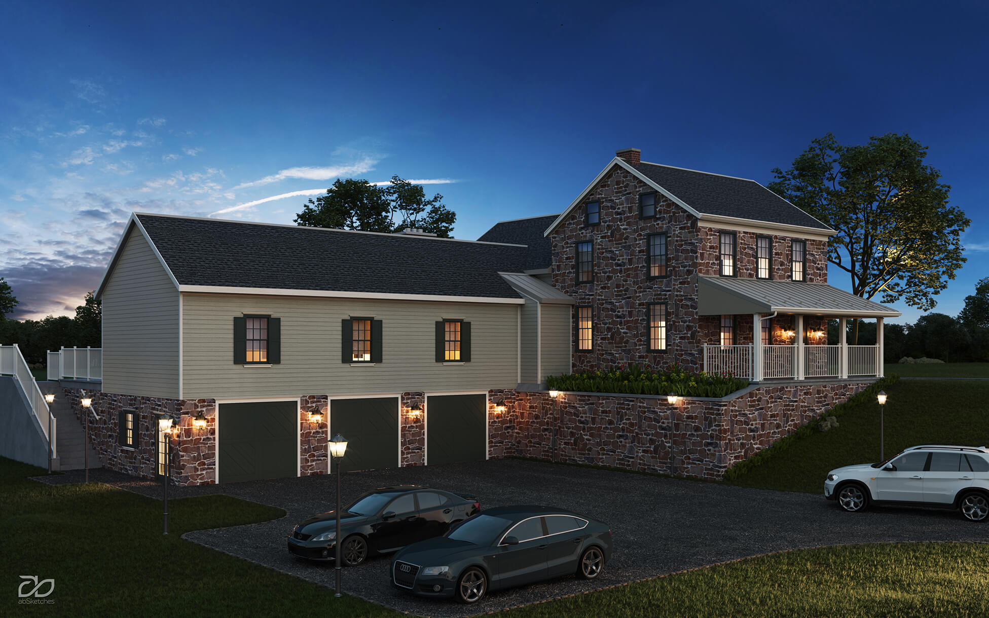 Custom farmhouse addition and renovation – First Capital Design Group