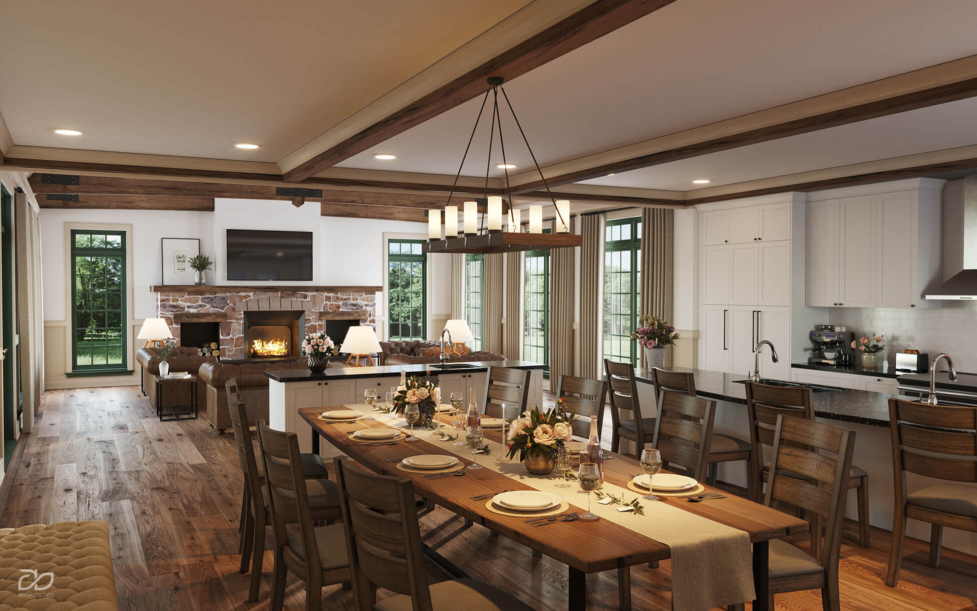 Custom farmhouse addition and renovation – First Capital Design Group